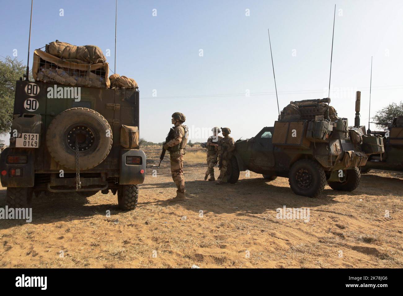 French soldiers of Operation Barkhane. Operation Barkhane is an ongoing ...