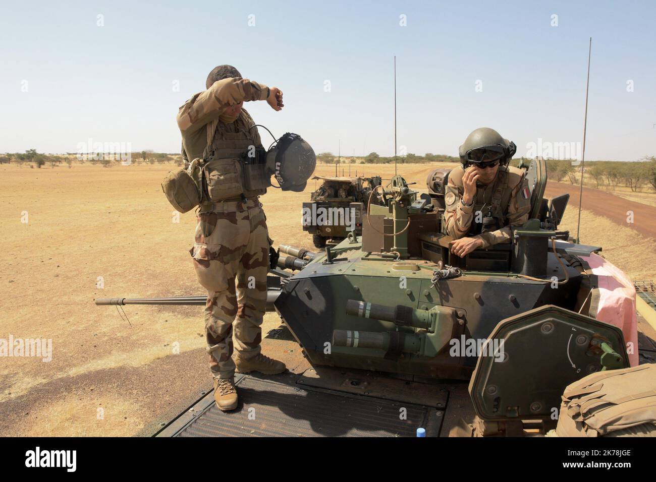 French soldiers of Operation Barkhane. Operation Barkhane is an ongoing ...