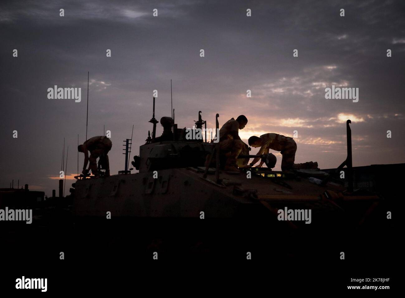 French soldiers of Operation Barkhane. Operation Barkhane is an ongoing ...