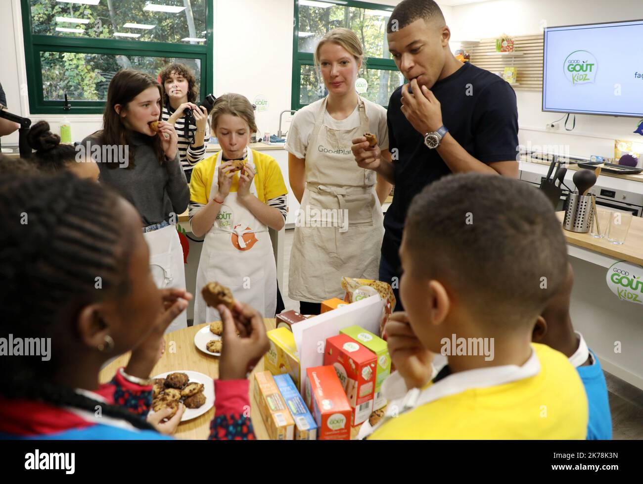 Paris, France, nov 20th 2019 - French soccer champion Kylian Mbappe at ...
