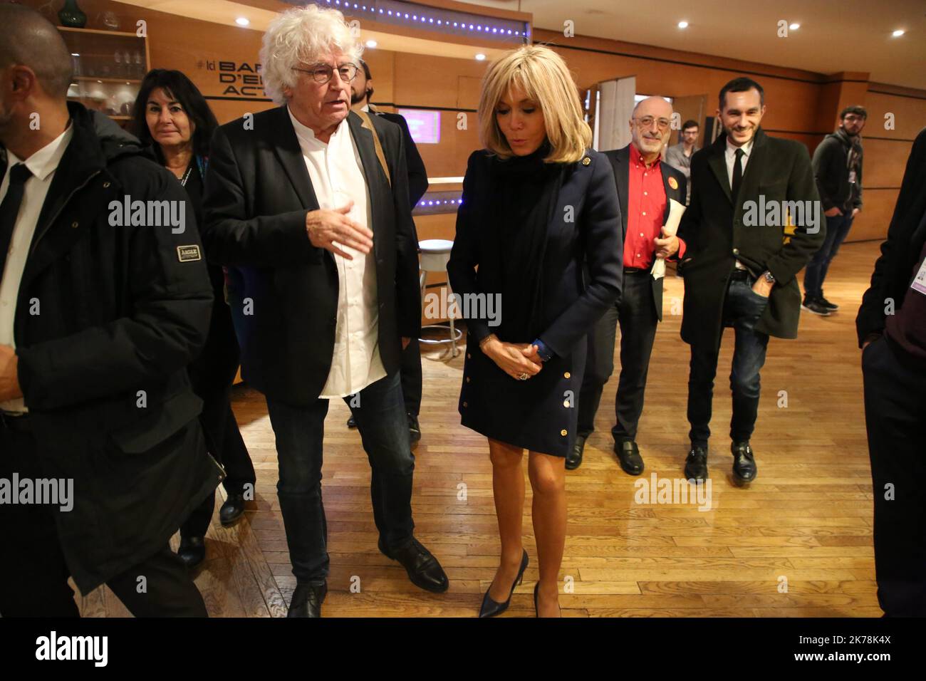 French first lady Brigitte Macron during a visit in Amiens on November ...