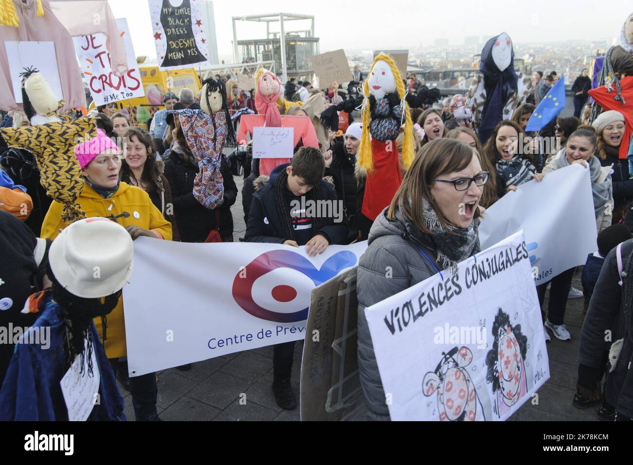 About 10,000 people (according to the press) marched today in Brussels ...