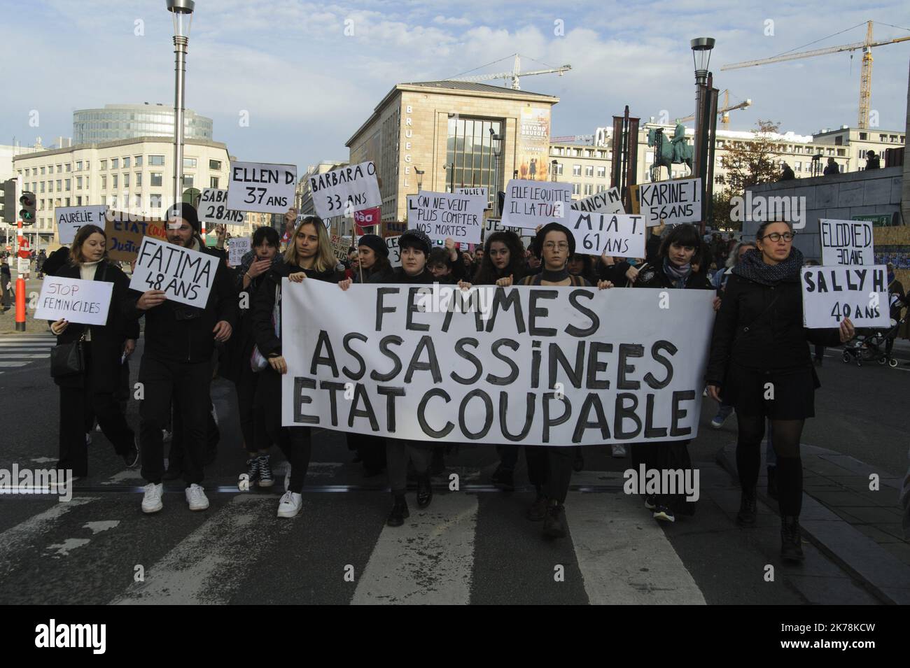 About 10,000 people (according to the press) marched today in Brussels ...