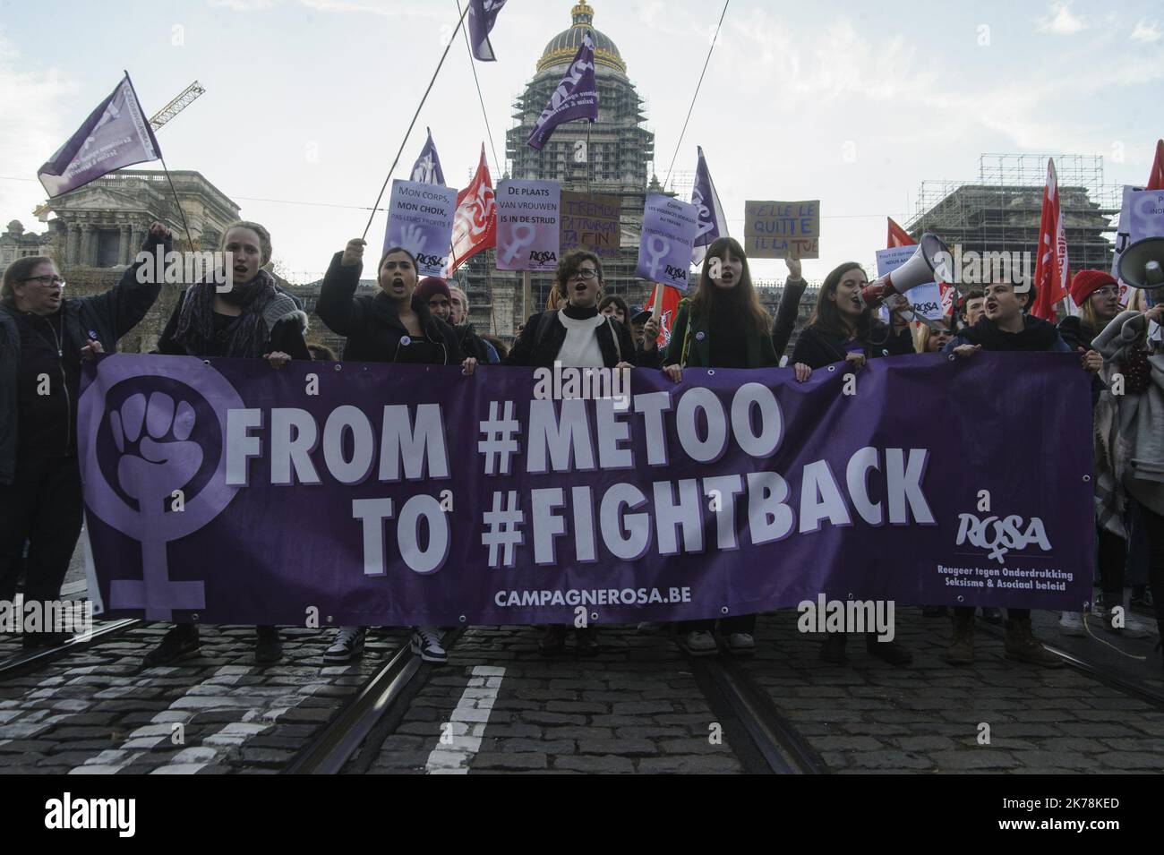 About 10,000 people (according to the press) marched today in Brussels ...