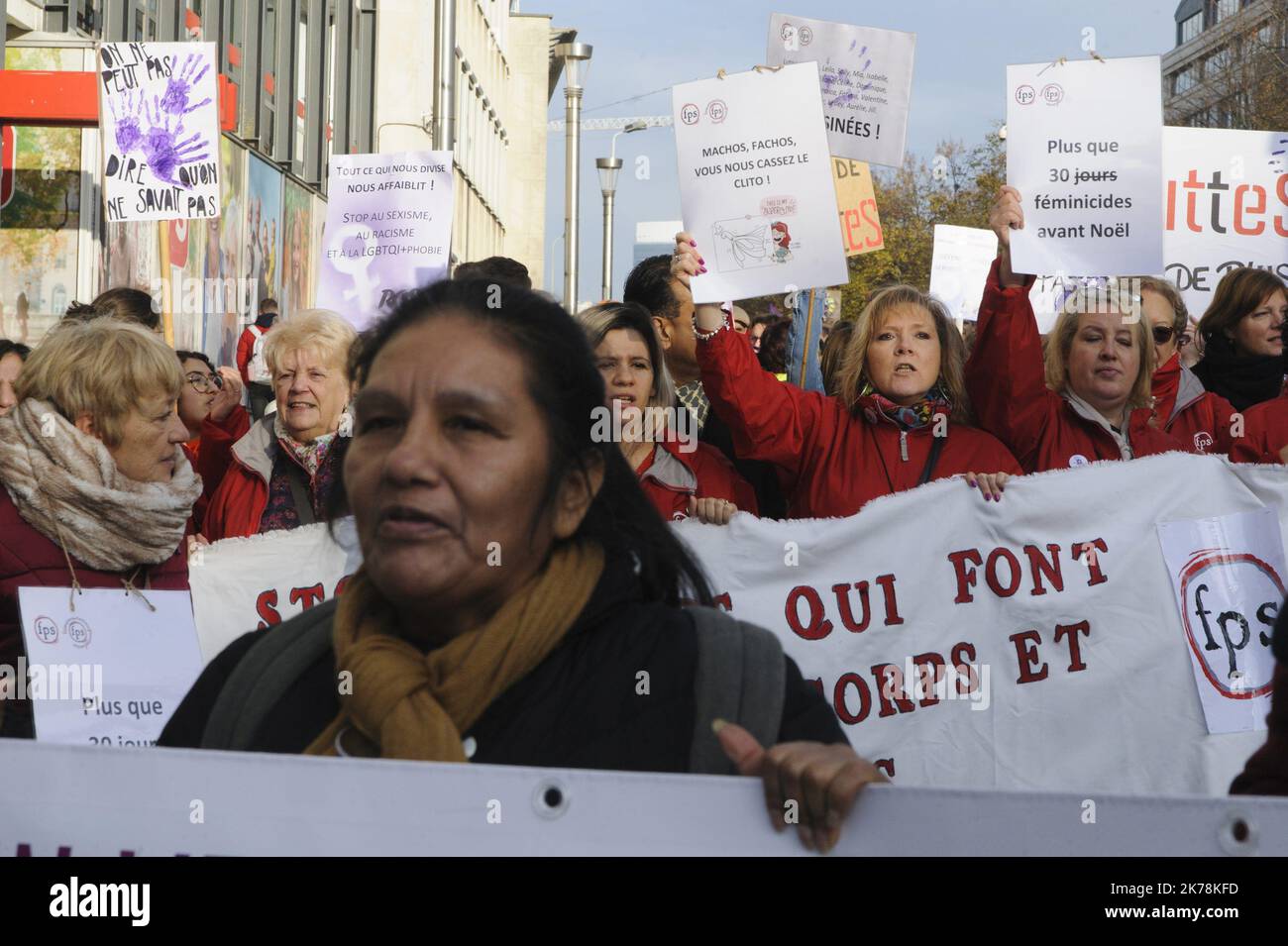 About 10,000 people (according to the press) marched today in Brussels ...