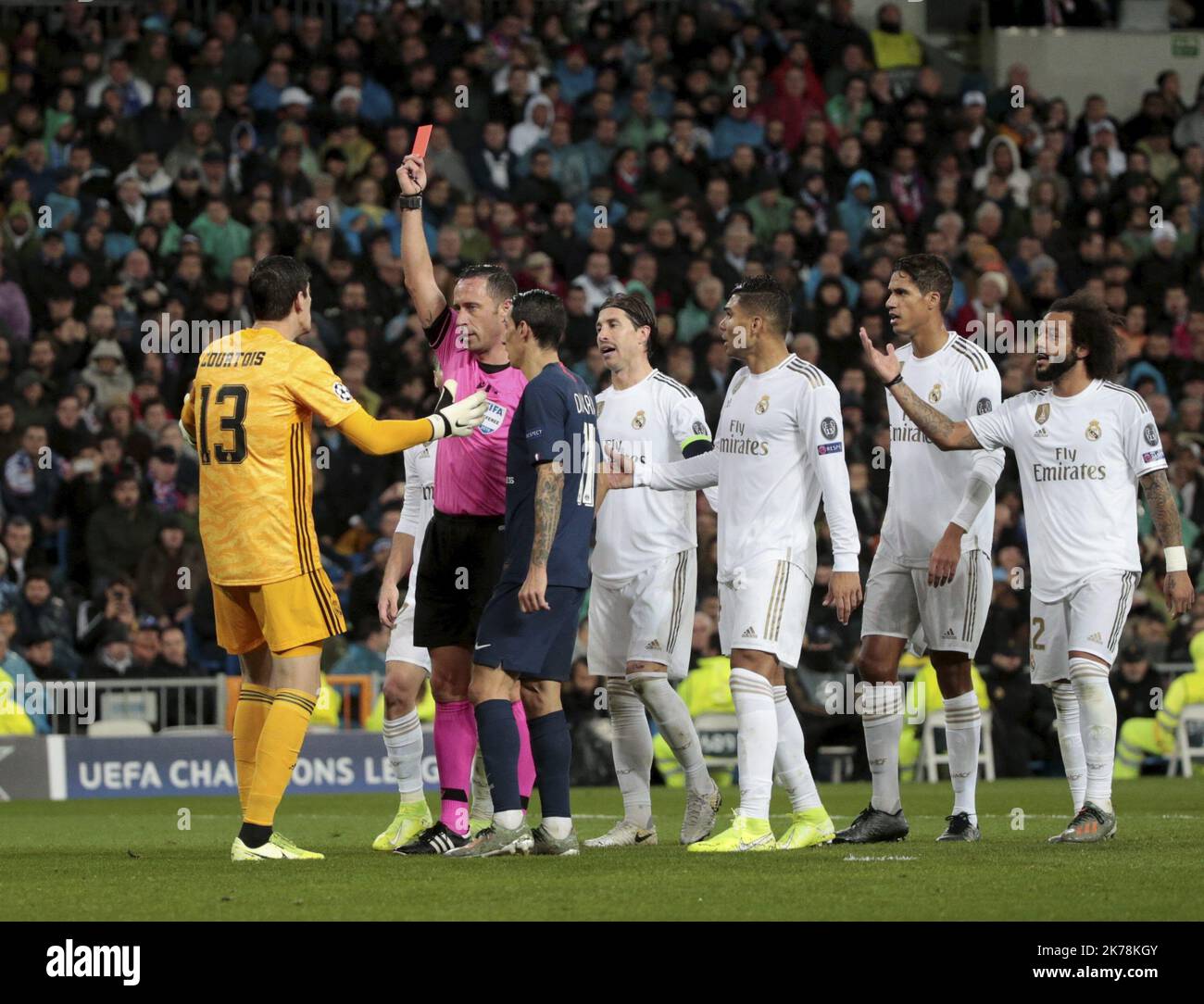 Madrid ; 26/11/2019 ; Madrid (Espagne), stade Santiago Bernabeu, mardi ...