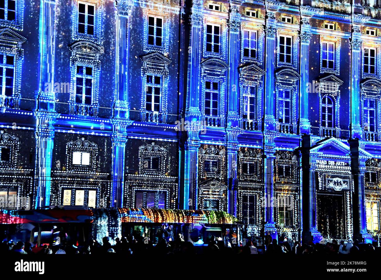 Festival of Lights in Lyon. A great light show takes place every year ...