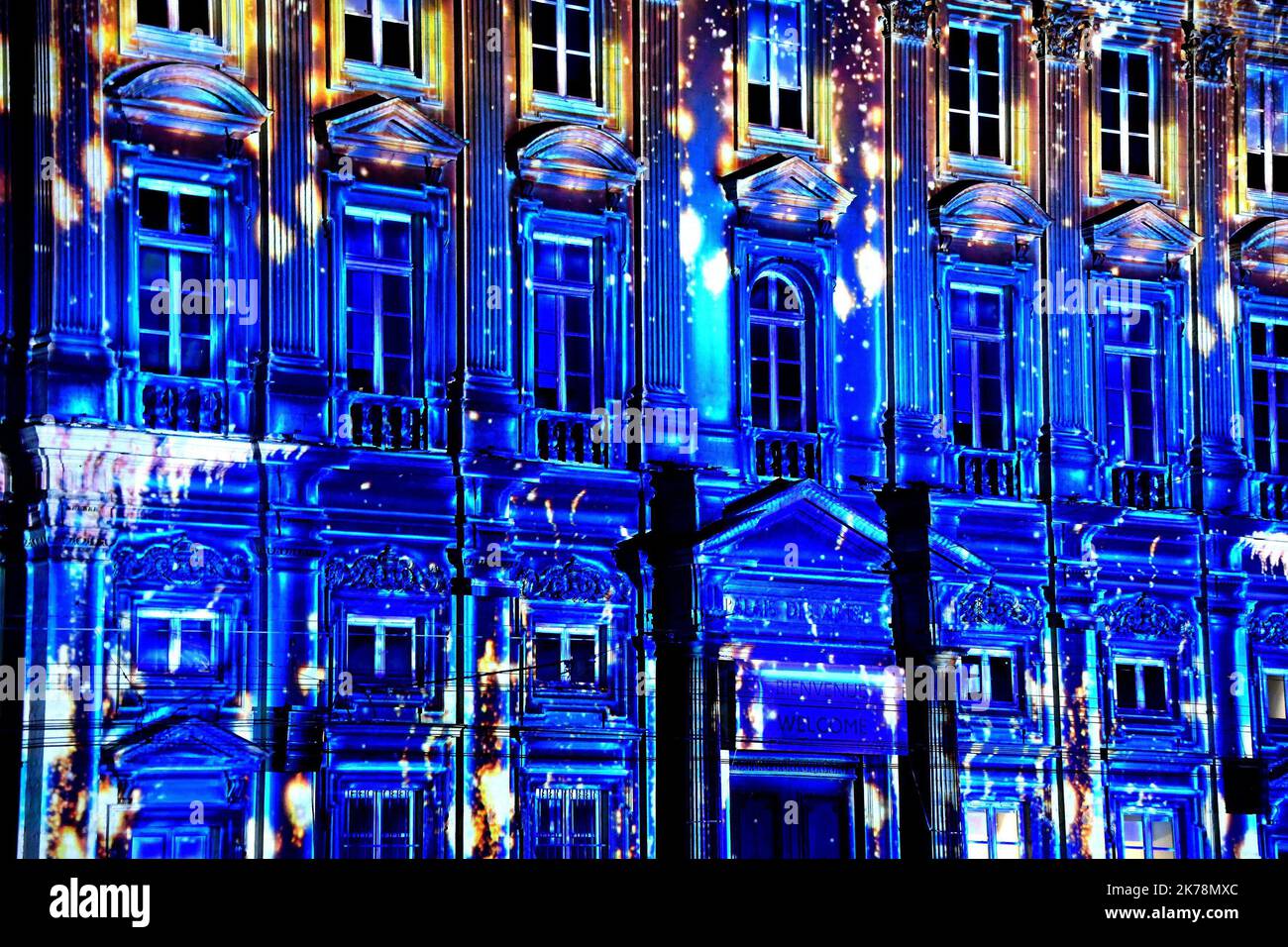 Festival of Lights in Lyon. A great light show takes place every year ...