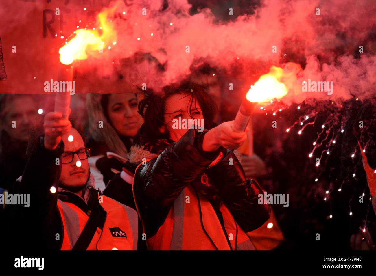 French protests and strikes in and around Paris, France on Tuesday ...