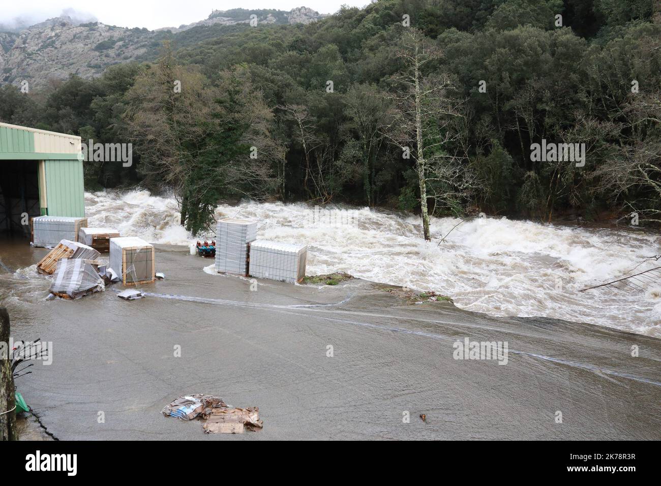 Storm Elsa batters southern Europe. In Corsica heavy rains caused the ...