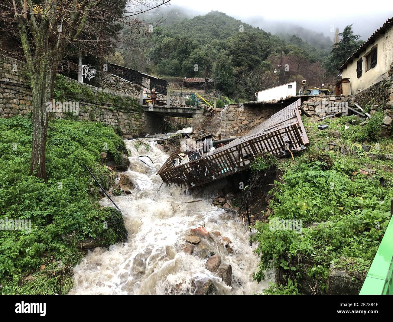 Storm Elsa batters southern Europe. In Corsica heavy rains caused the ...