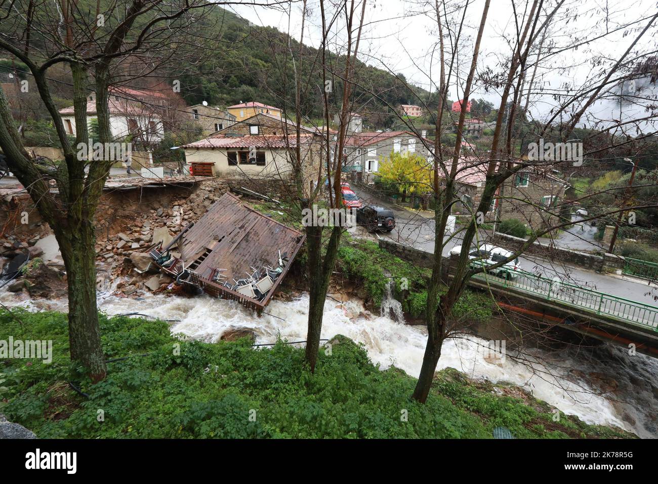 Storm Elsa batters southern Europe. In Corsica heavy rains caused the ...