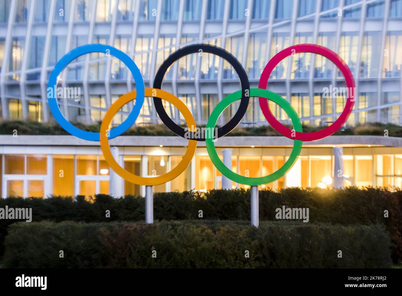 New headquarters of the International Olympic Committe Stock Photo - Alamy