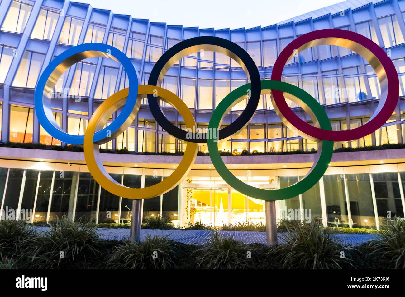 New headquarters of the International Olympic Committe Stock Photo - Alamy