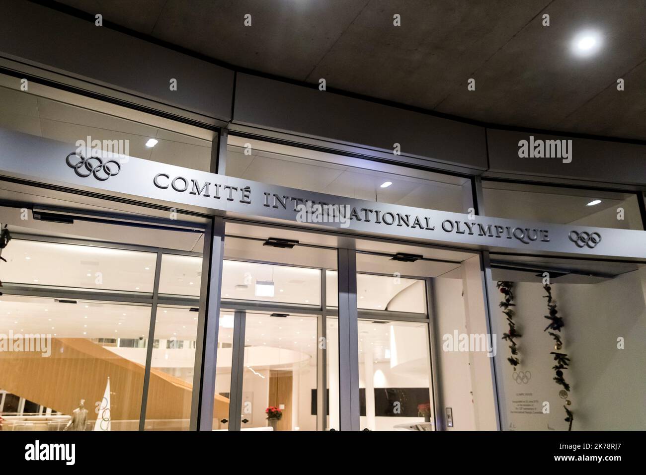 New headquarters of the International Olympic Committe Stock Photo - Alamy