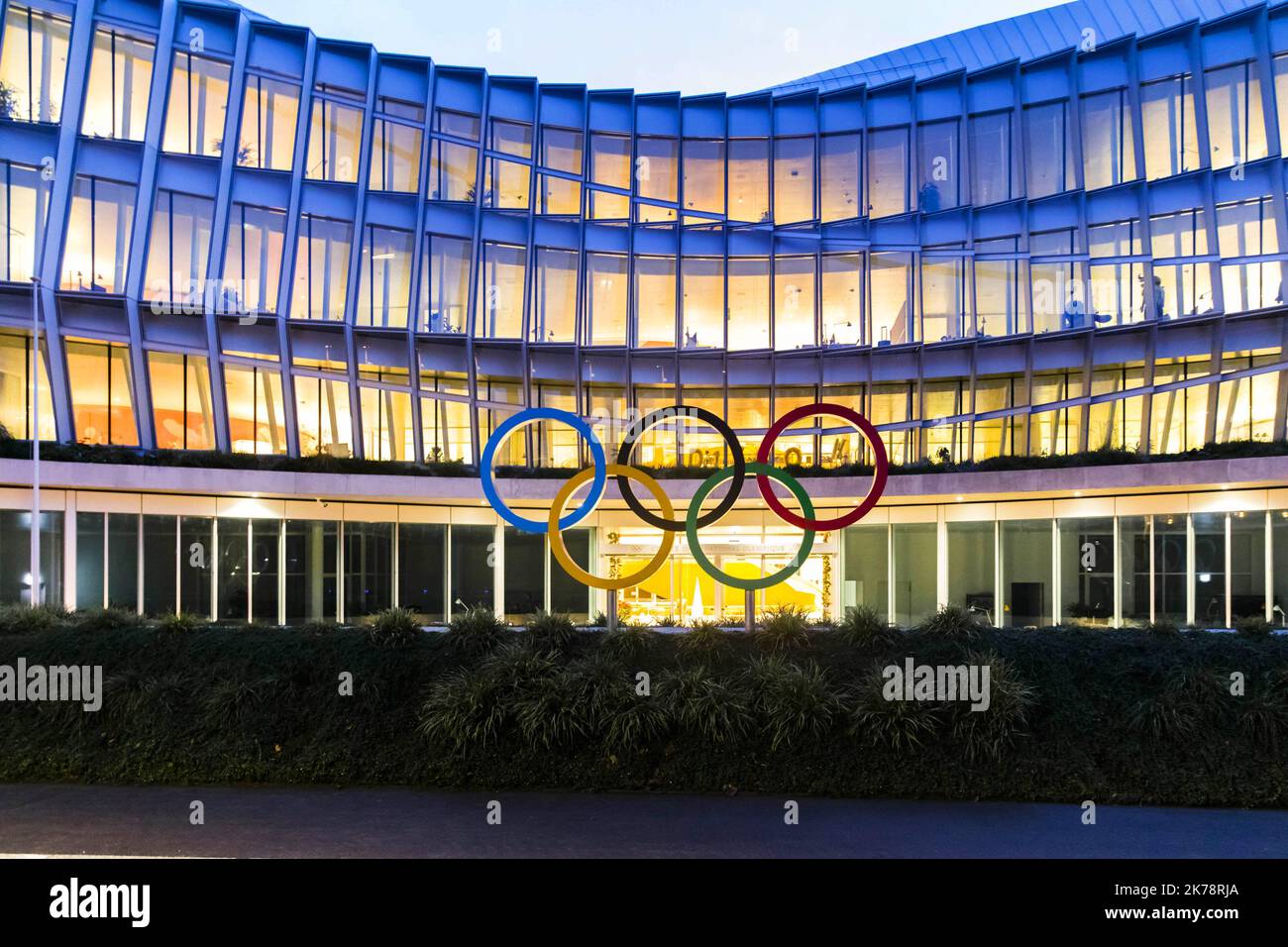 New headquarters of the International Olympic Committe Stock Photo - Alamy