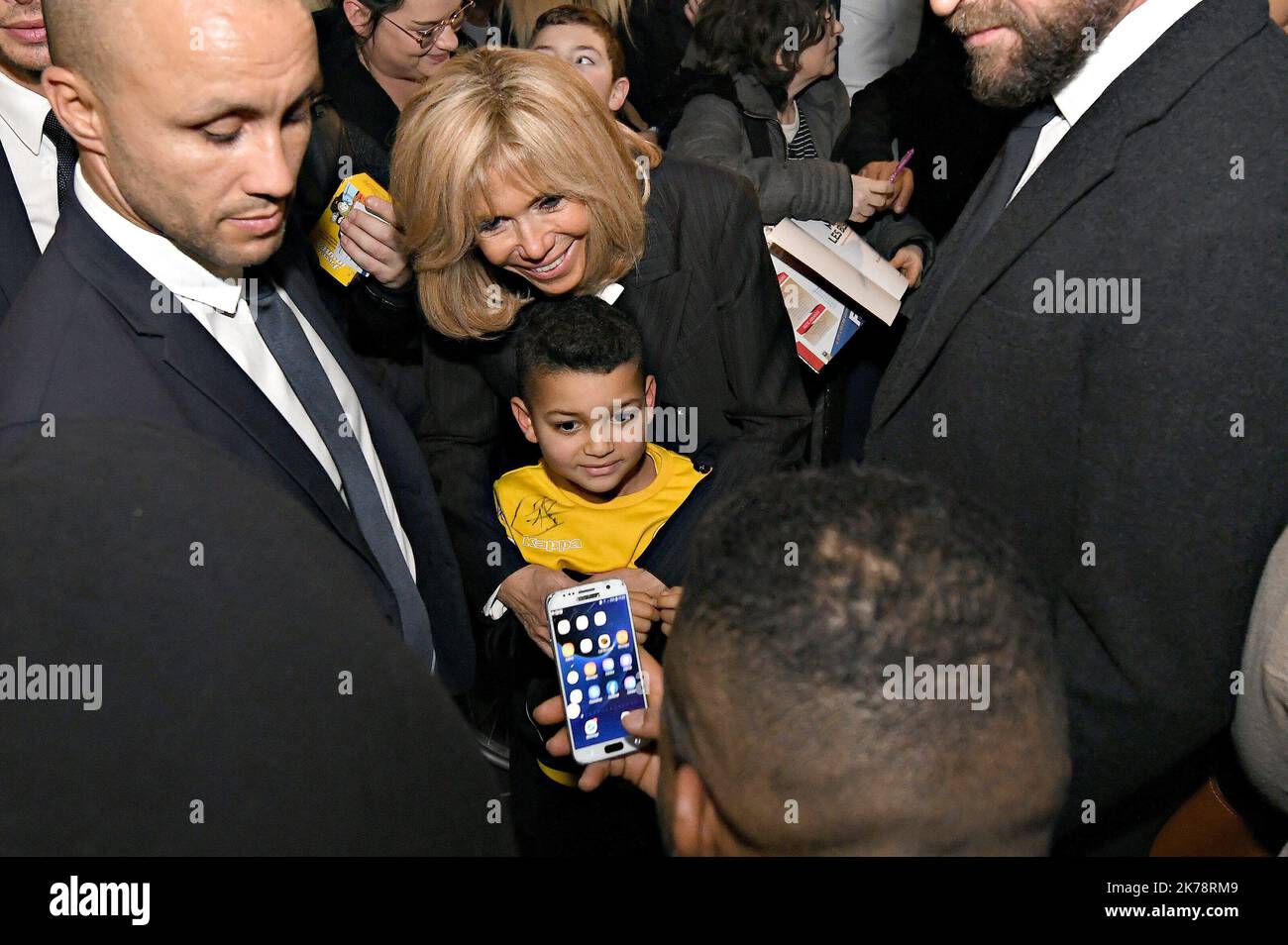 Orleans, France, jan 8th 2020 - French first lady Brigitte Macron and ...