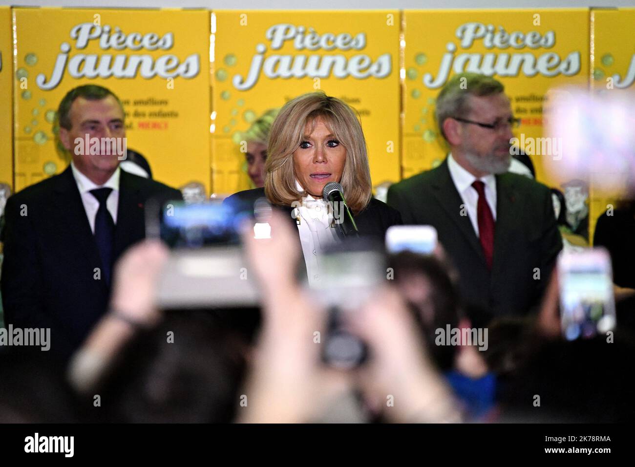 Orleans, France, jan 8th 2020 - French first lady Brigitte Macron and ...
