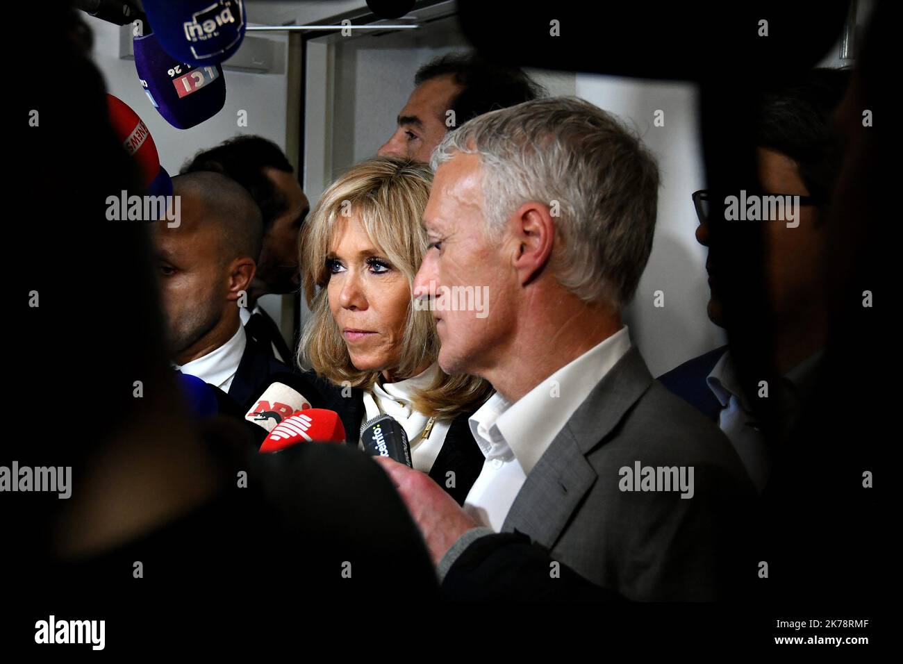 Orleans, France, jan 8th 2020 - French first lady Brigitte Macron and ...