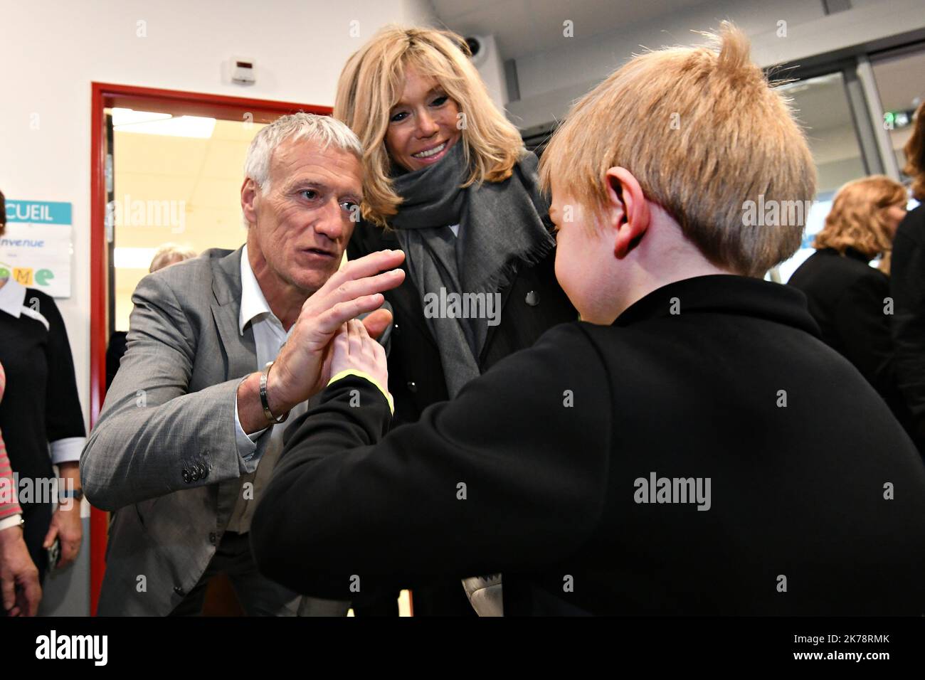 Orleans, France, jan 8th 2020 - French first lady Brigitte Macron and ...