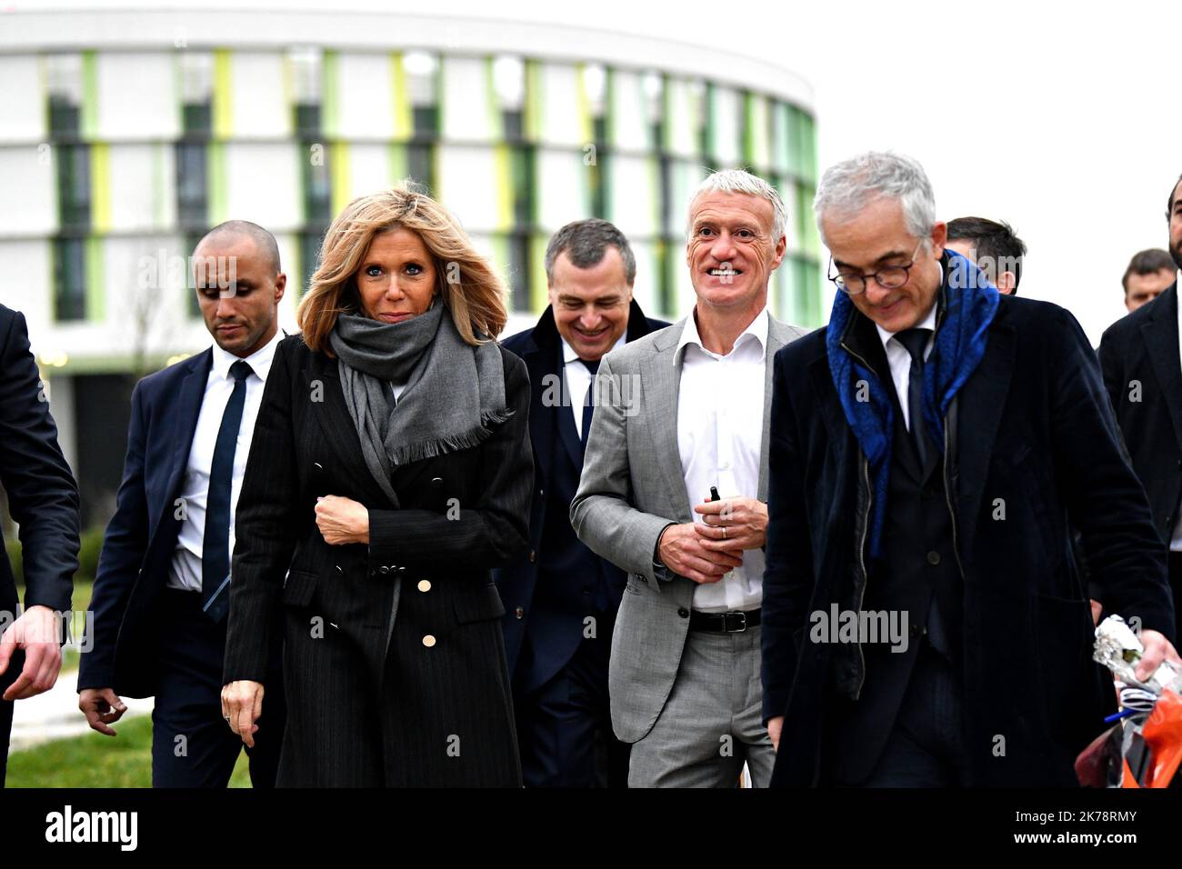 Orleans, France, jan 8th 2020 - French first lady Brigitte Macron and ...