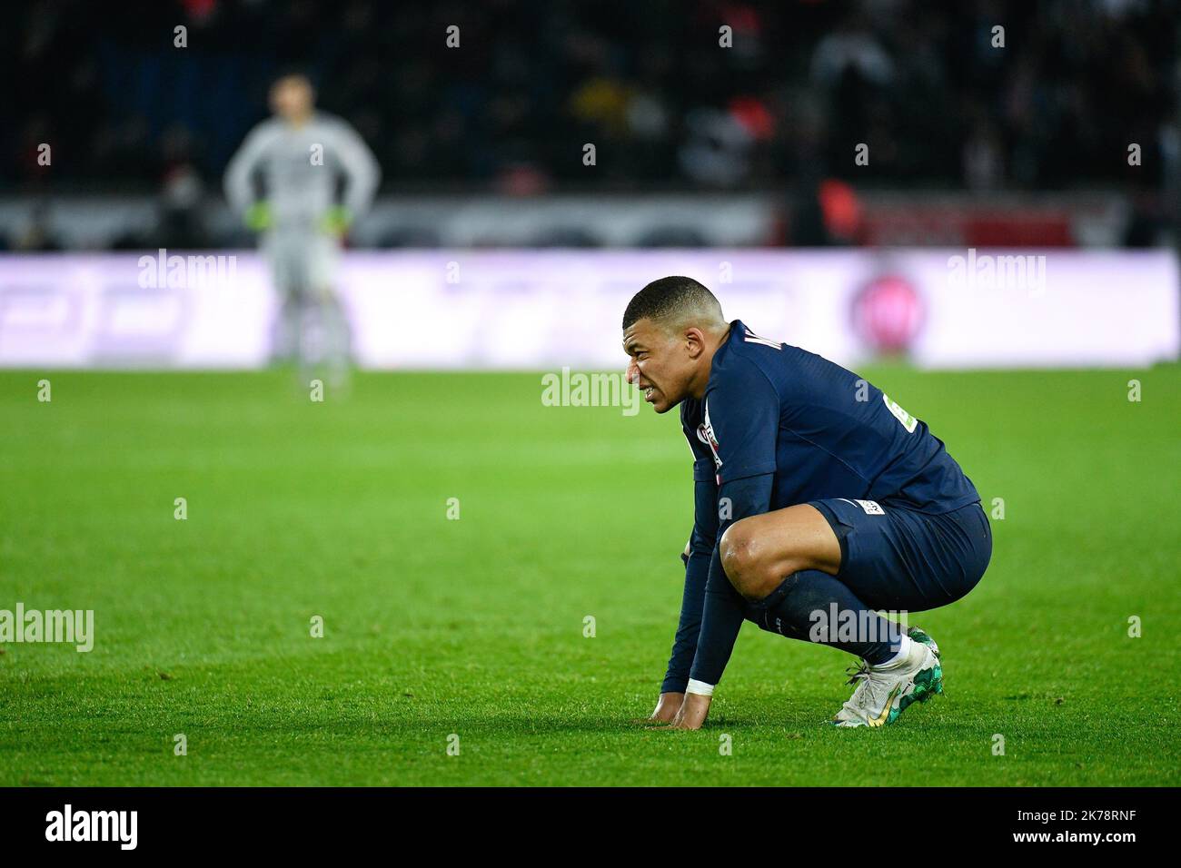 Kylian Mbappe during the 1/4 League Cup Final Paris Saint Germain (PSG) and AS St Etienne at the ...