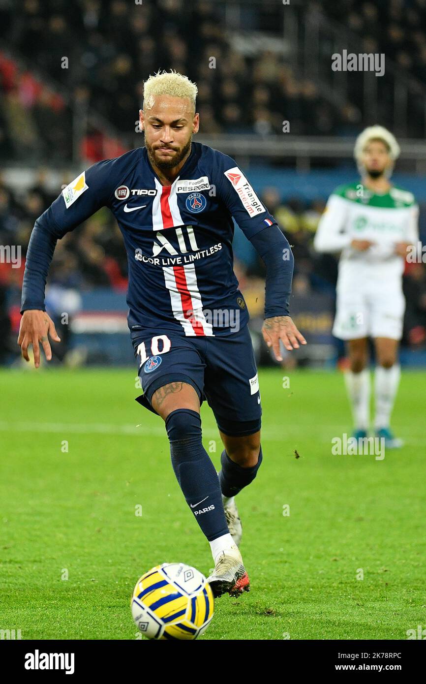 Neymar Jr during the League Cup match between Paris Saint Germain (PSG ...
