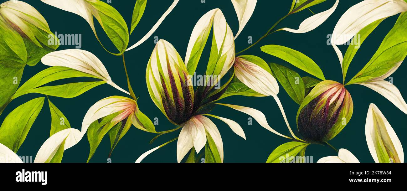Hawaiian flowers painting hi-res stock photography and images - Alamy