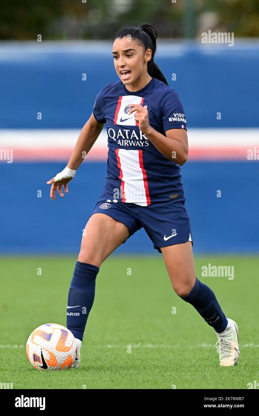 PARIS - Sakina Karchaoui of Paris Saint Germain women during the French ...