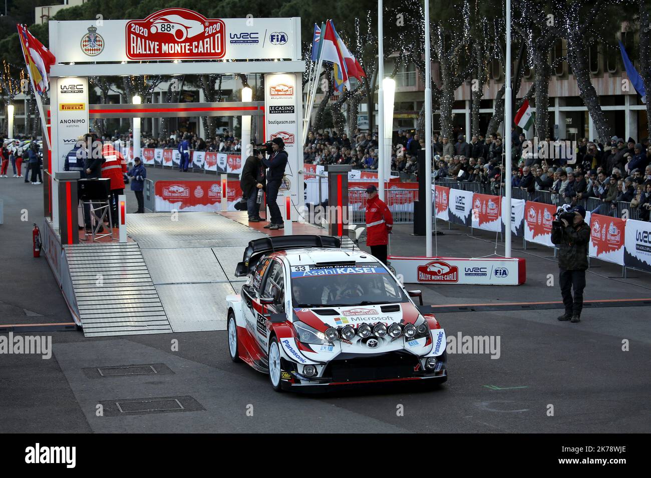Thursday 23 January 2020 in Monaco - Departure of the 88th Rallye de ...