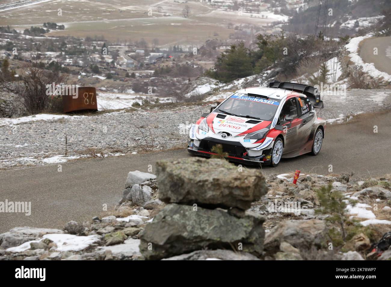 Team Ogier during the 2020 Monte Carlo Rally race in St-Clement-sur ...