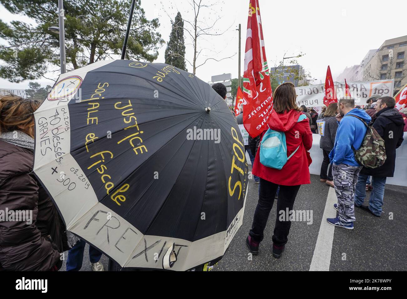 French unions representing railway and transport workers and many ...