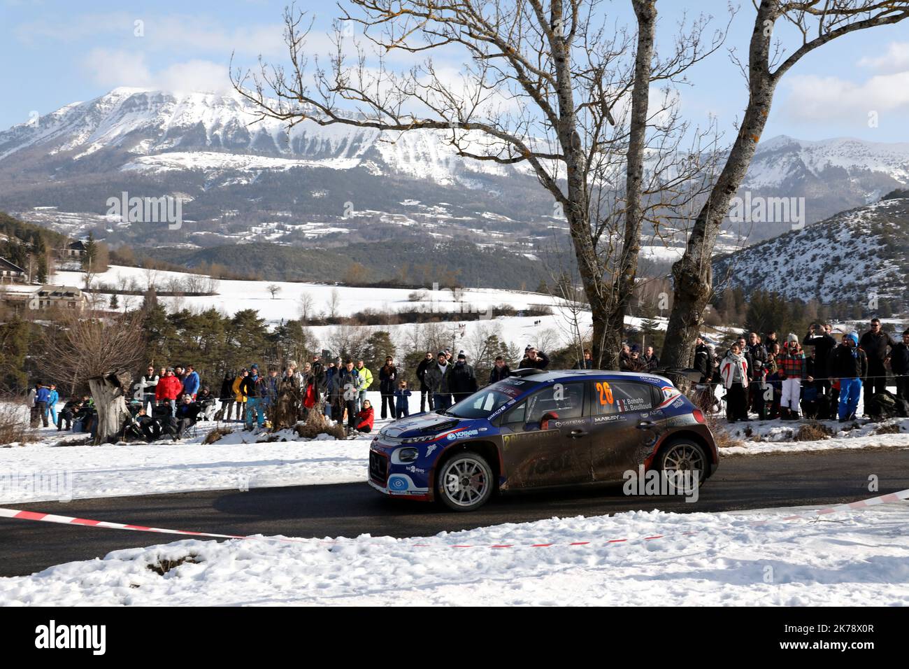 Rallye de Monte Carlo. Speciale La Breole - Selonnet. Ambiance course ...