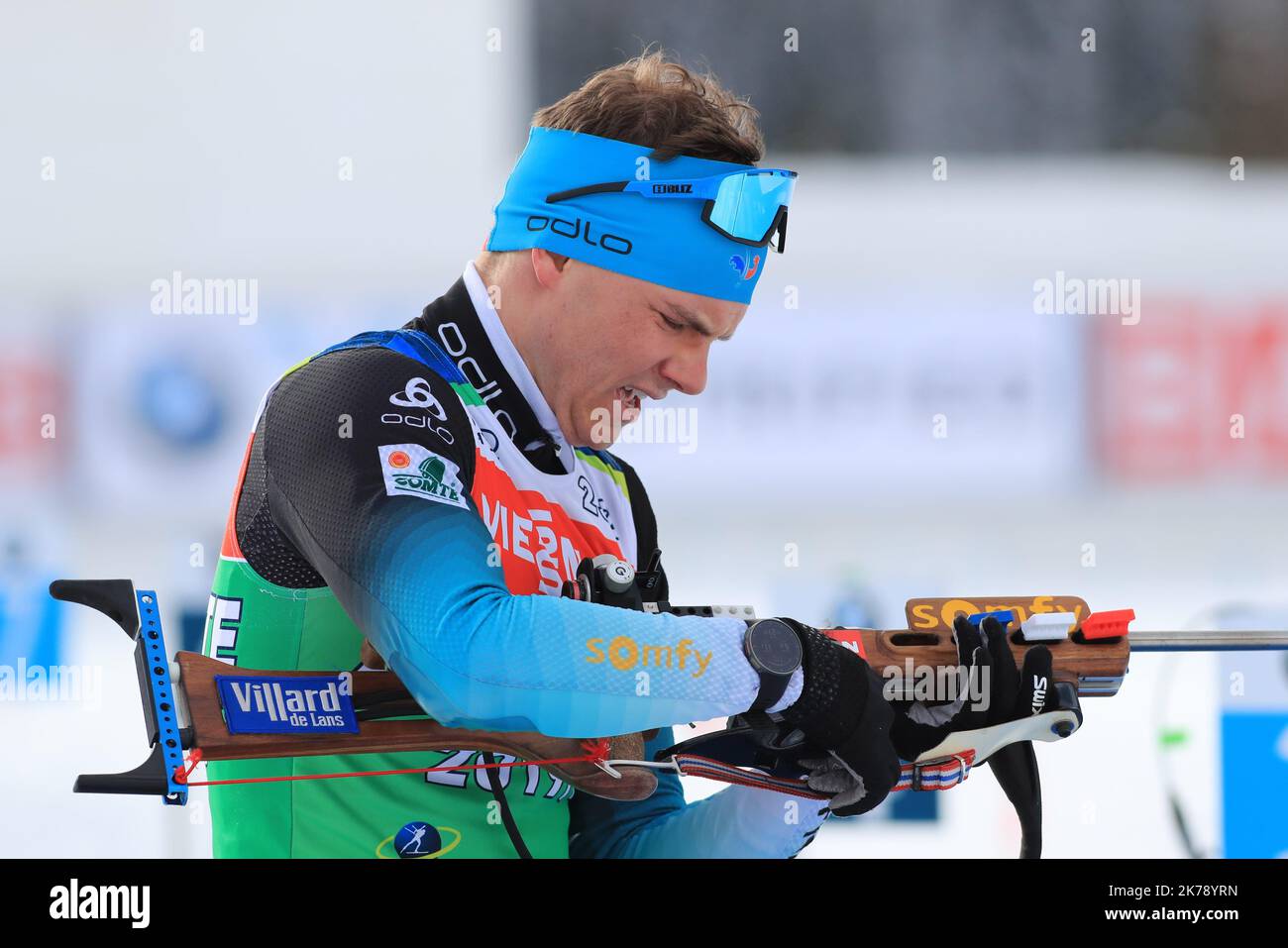 Emilien Jacquelin (FRA) in action at the IBU Biathlon World ...