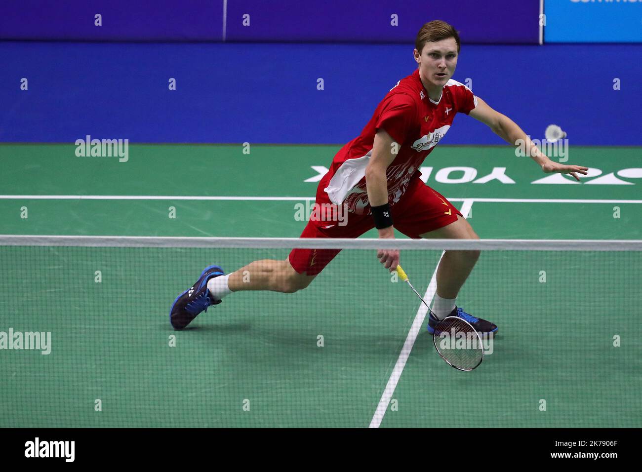 European Badminton Championship: Mens final Stock Photo - Alamy