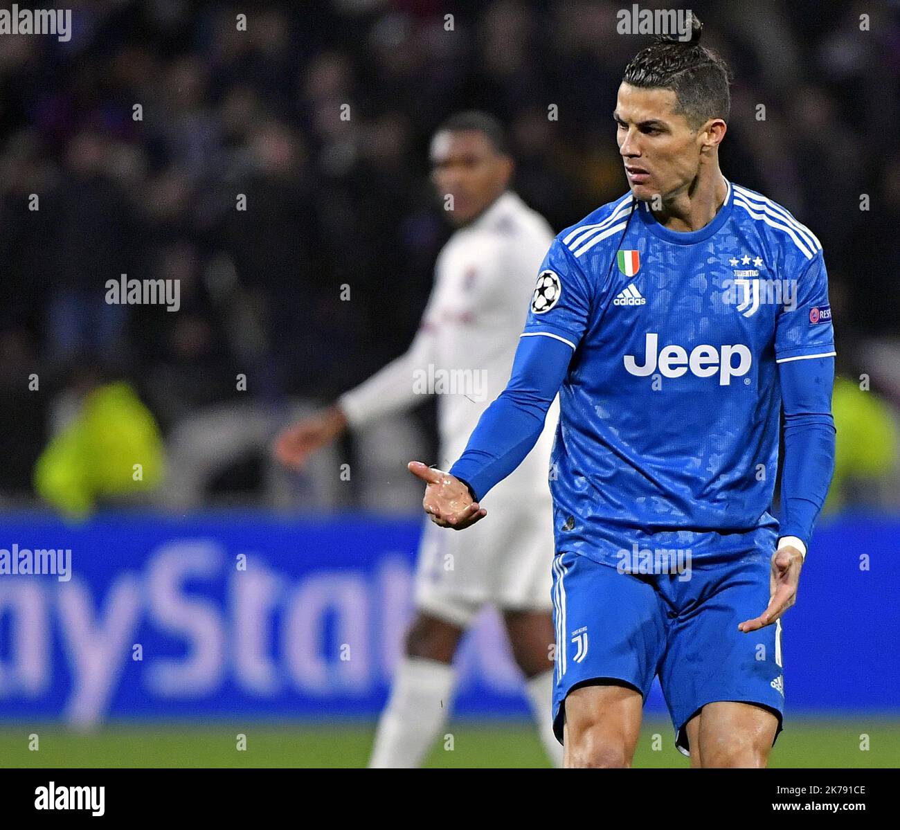 Cristiano Ronaldo, UEFA Champions League Lyon v Juventus at the ...