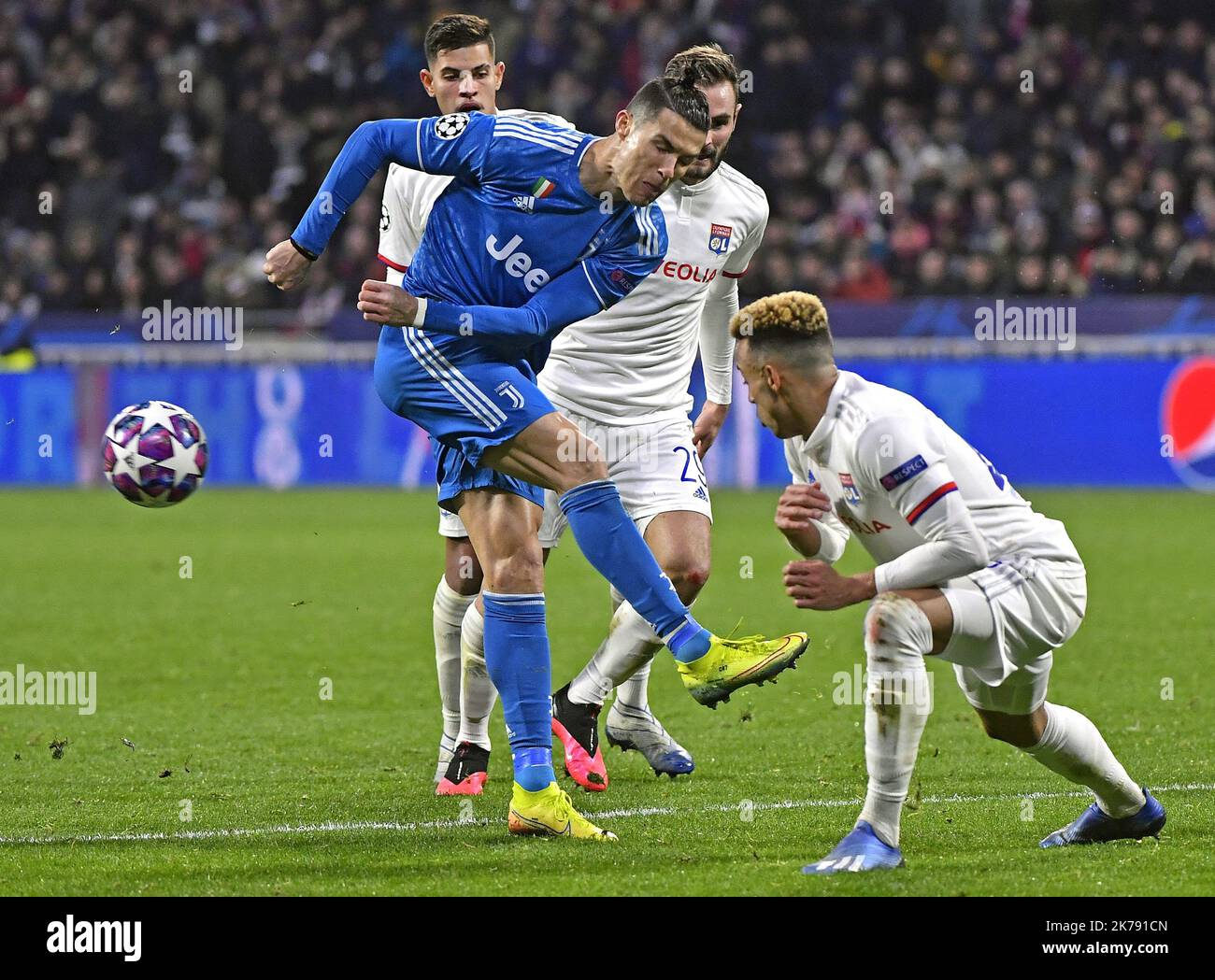 Cristiano Ronaldo, UEFA Champions League Lyon v Juventus at the ...