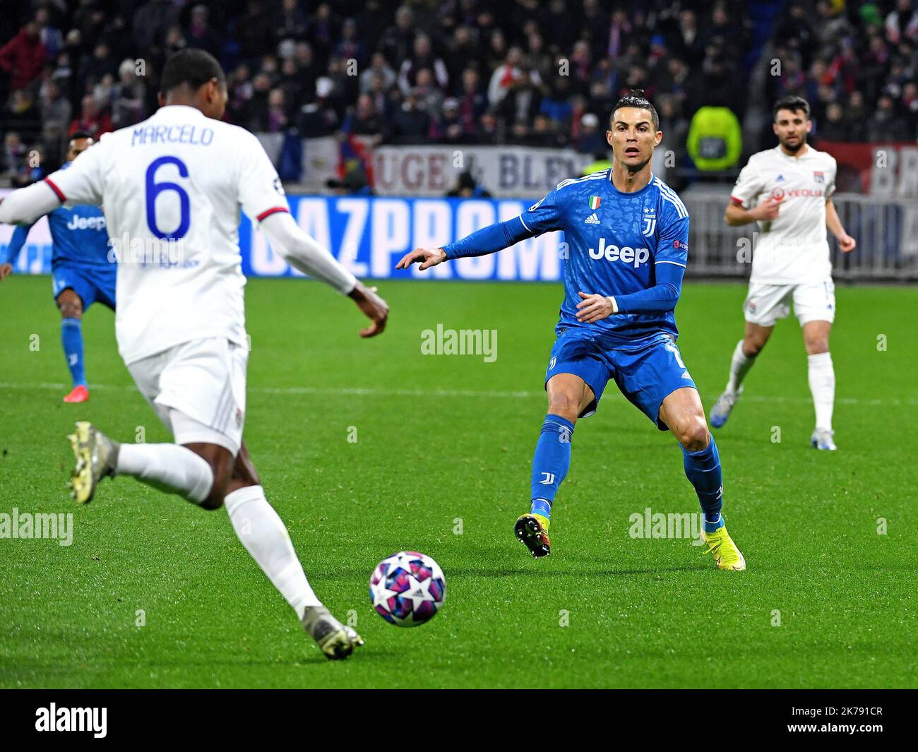 Christiano Ronaldo, UEFA Champions League Lyon v Juventus at the ...