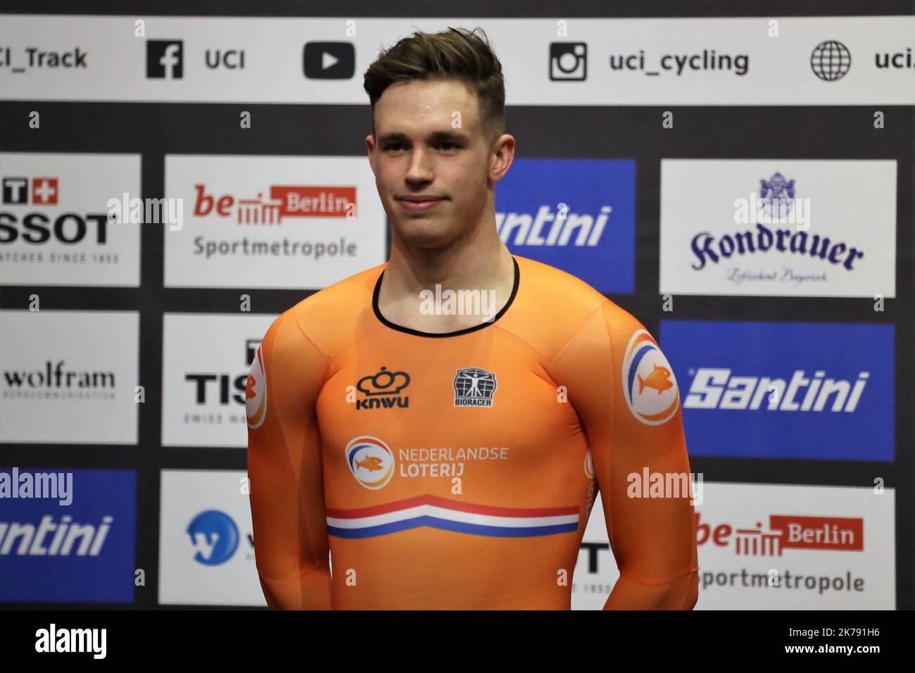 Harrie Lavreysen of Nederlandt World champion keirin Men during the ...