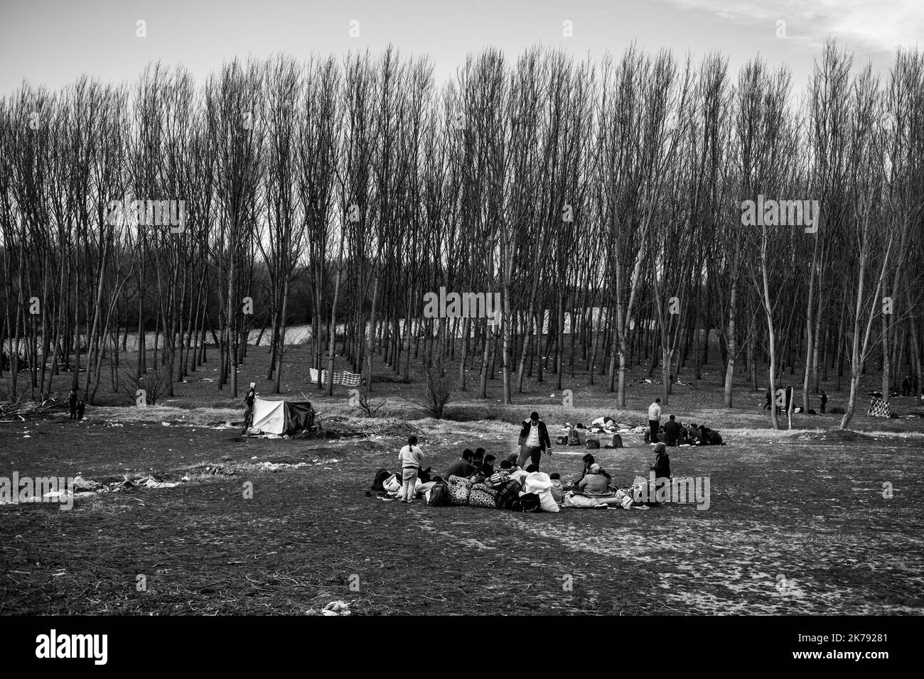 Greece turkey border evros Black and White Stock Photos & Images - Alamy