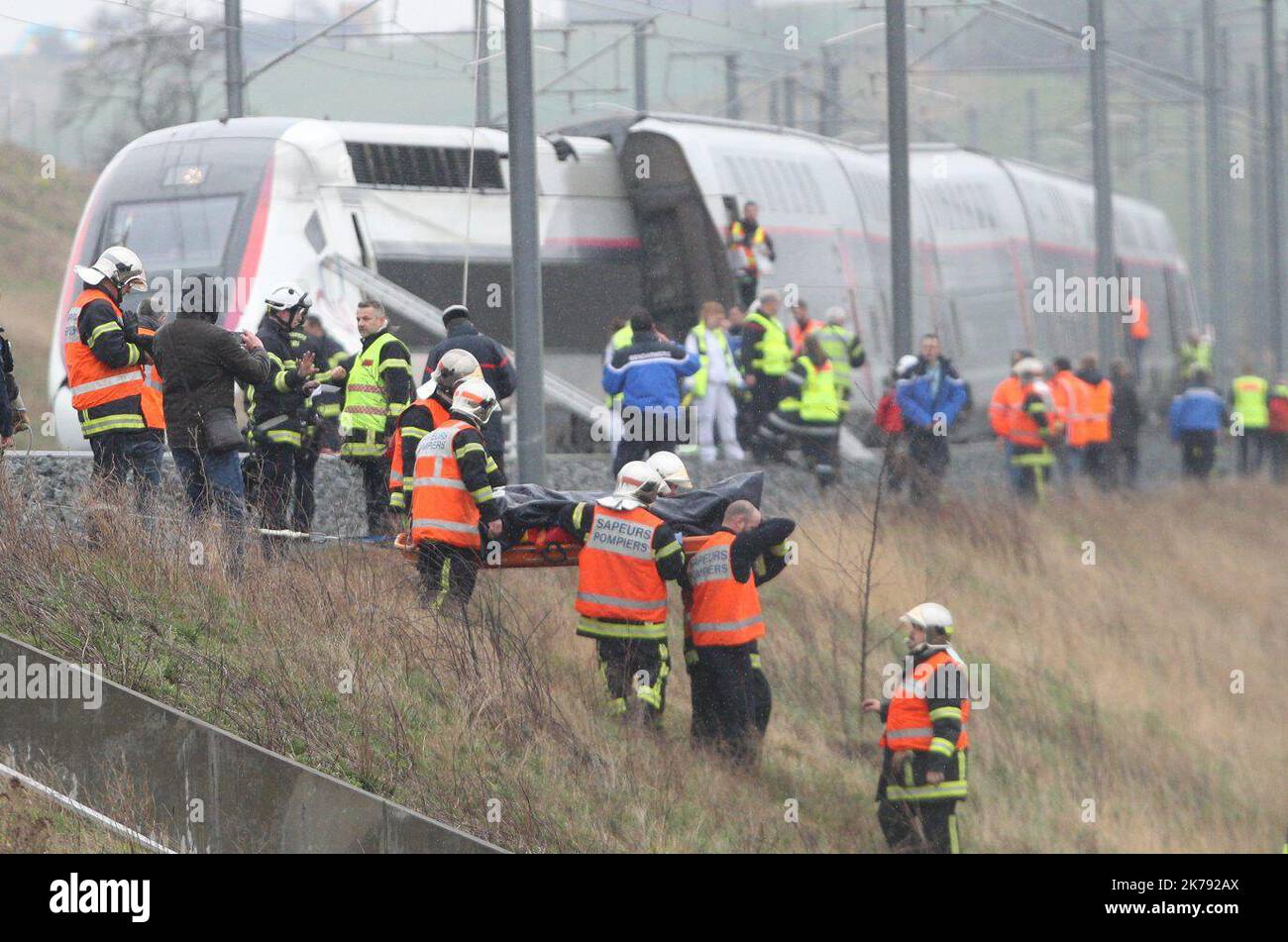 A train in France crashes at 200mph after derailing from the track. One ...
