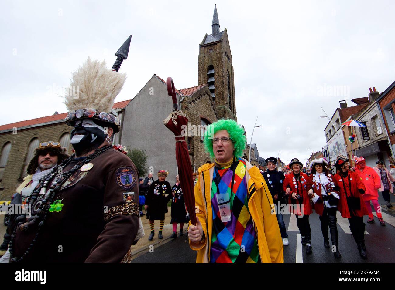 A traditional mass during the Dunkerque (Dunkirk) carnival. Photos ...