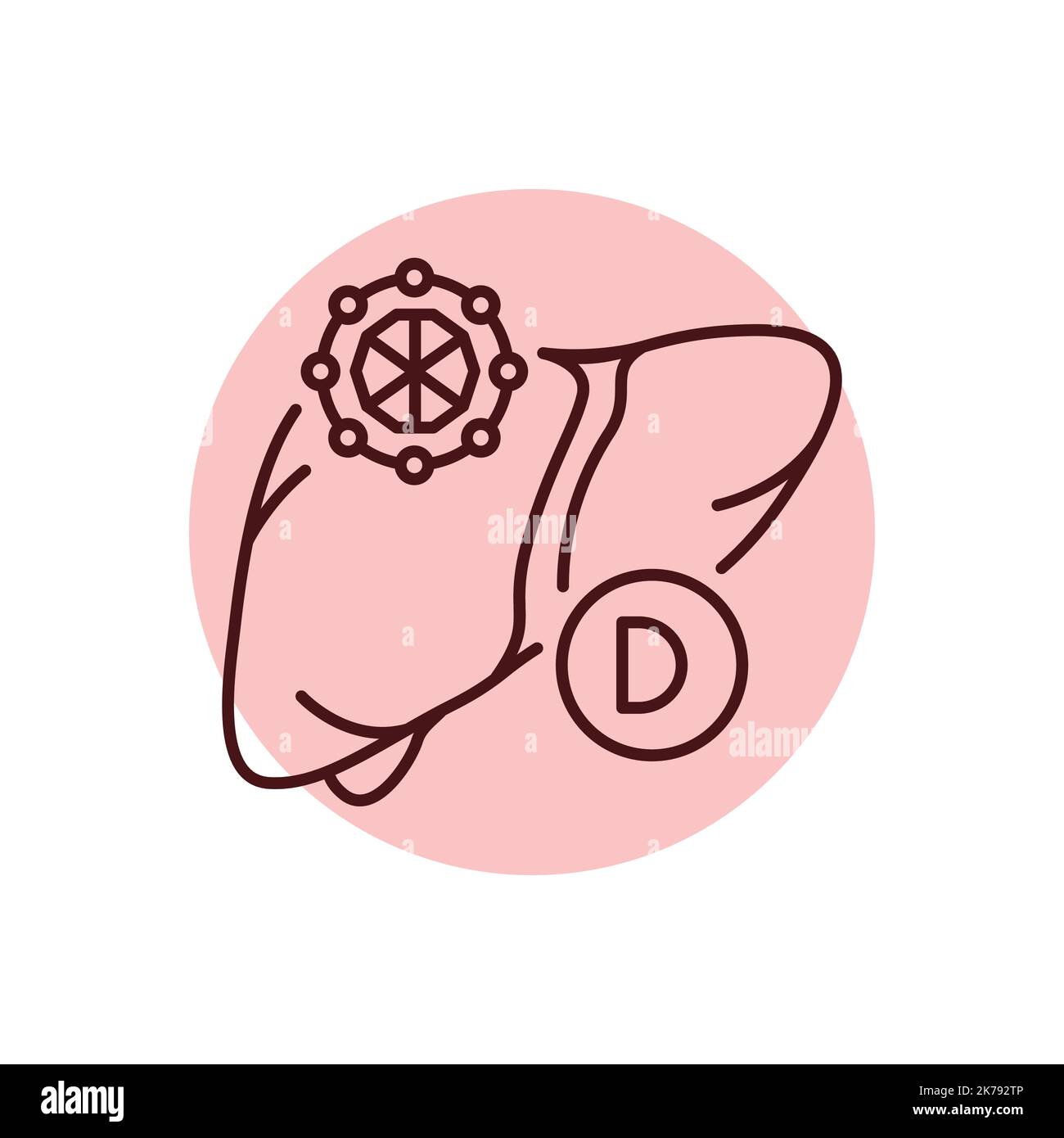 Hepatitis b color line icon. Human diseases Stock Vector Image & Art ...