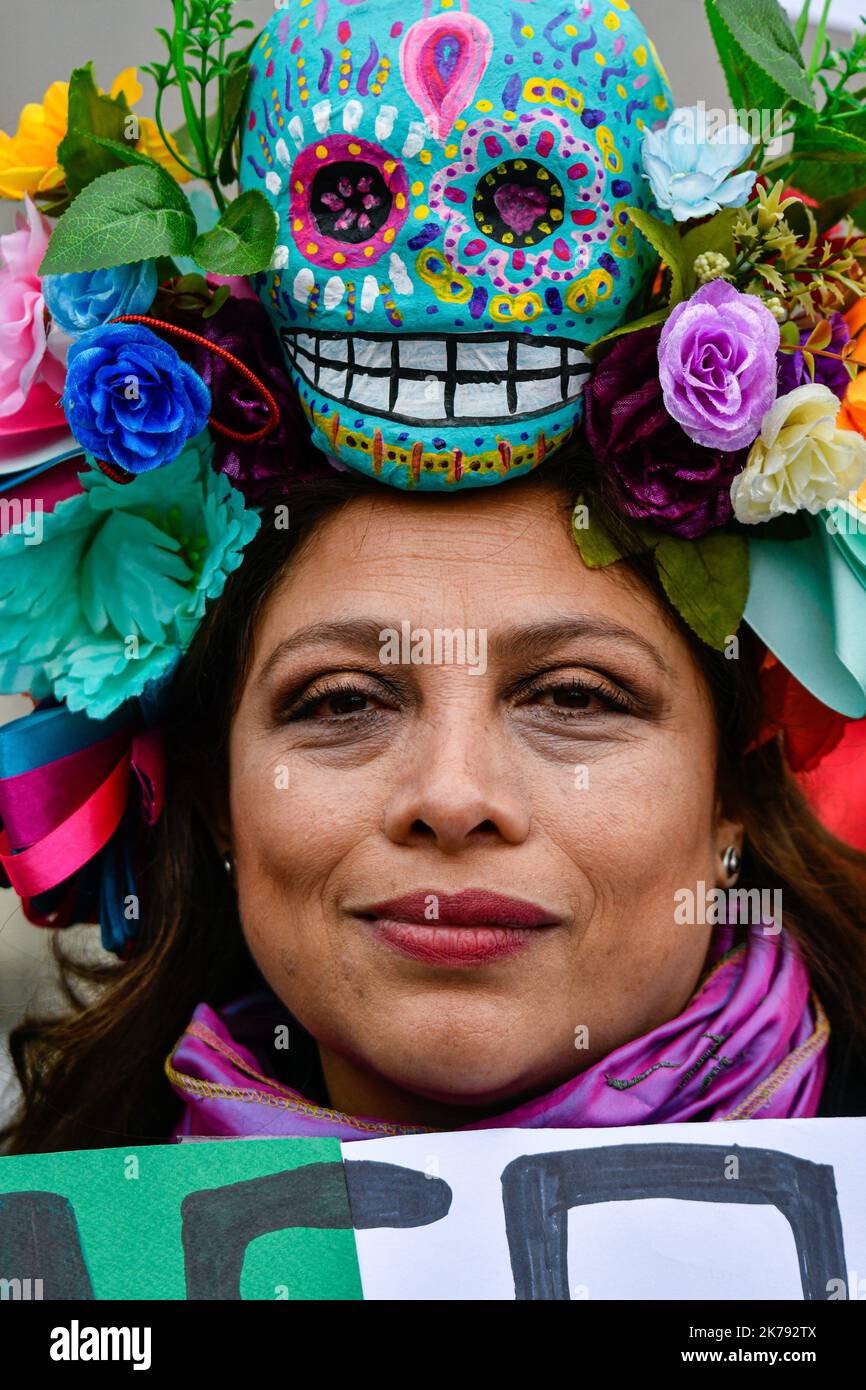 People in Paris protest on International Women's Day for equal rights ...