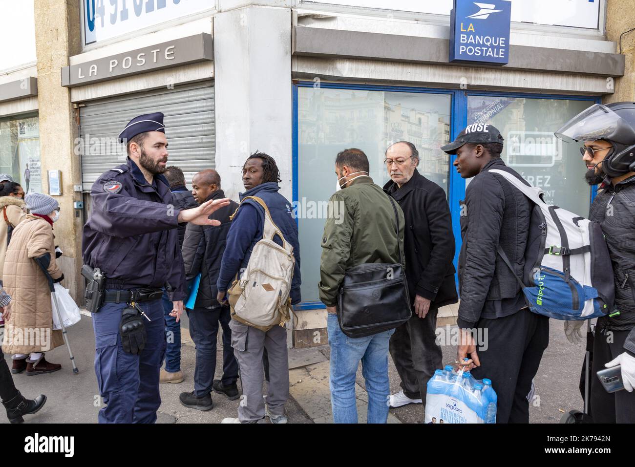 The national police patrol the streets to ensure proper compliance with ...