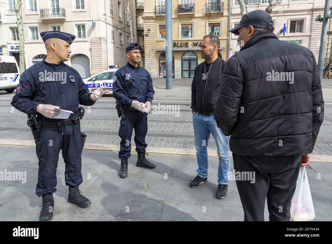 The national police patrol the streets to ensure proper compliance with ...
