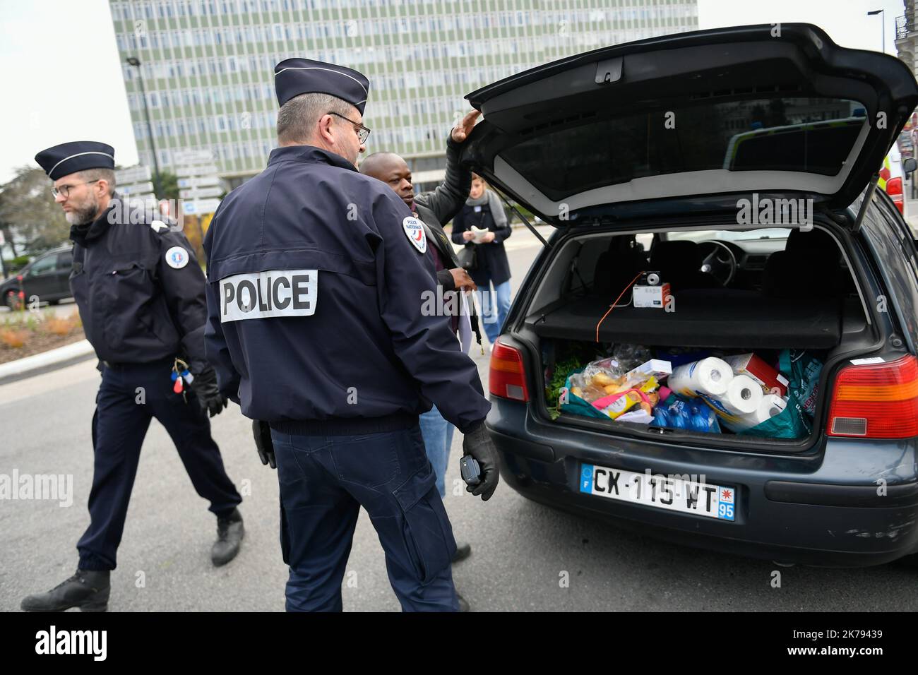 The national police patrol the streets to ensure proper compliance with ...