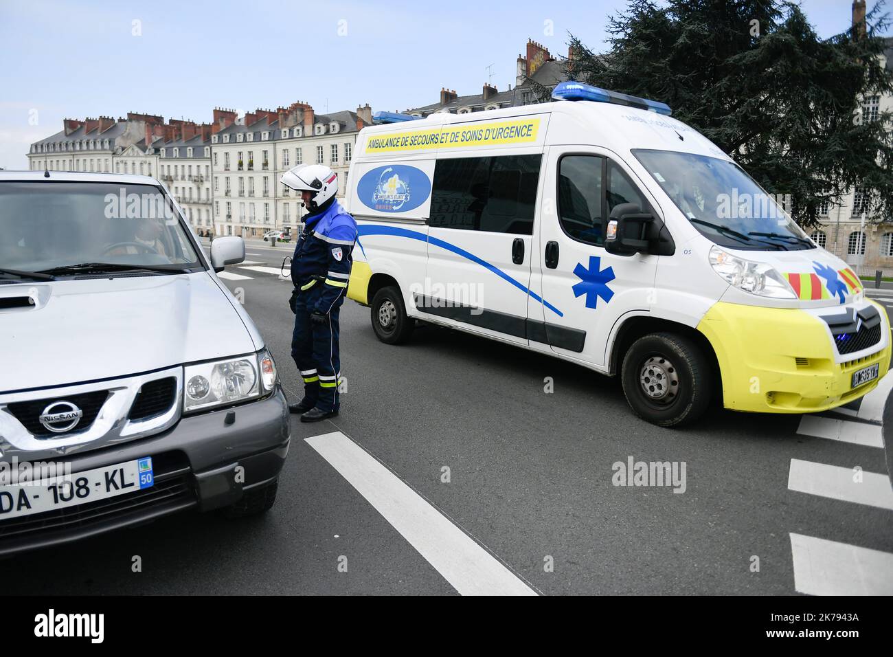 The national police patrol the streets to ensure proper compliance with ...
