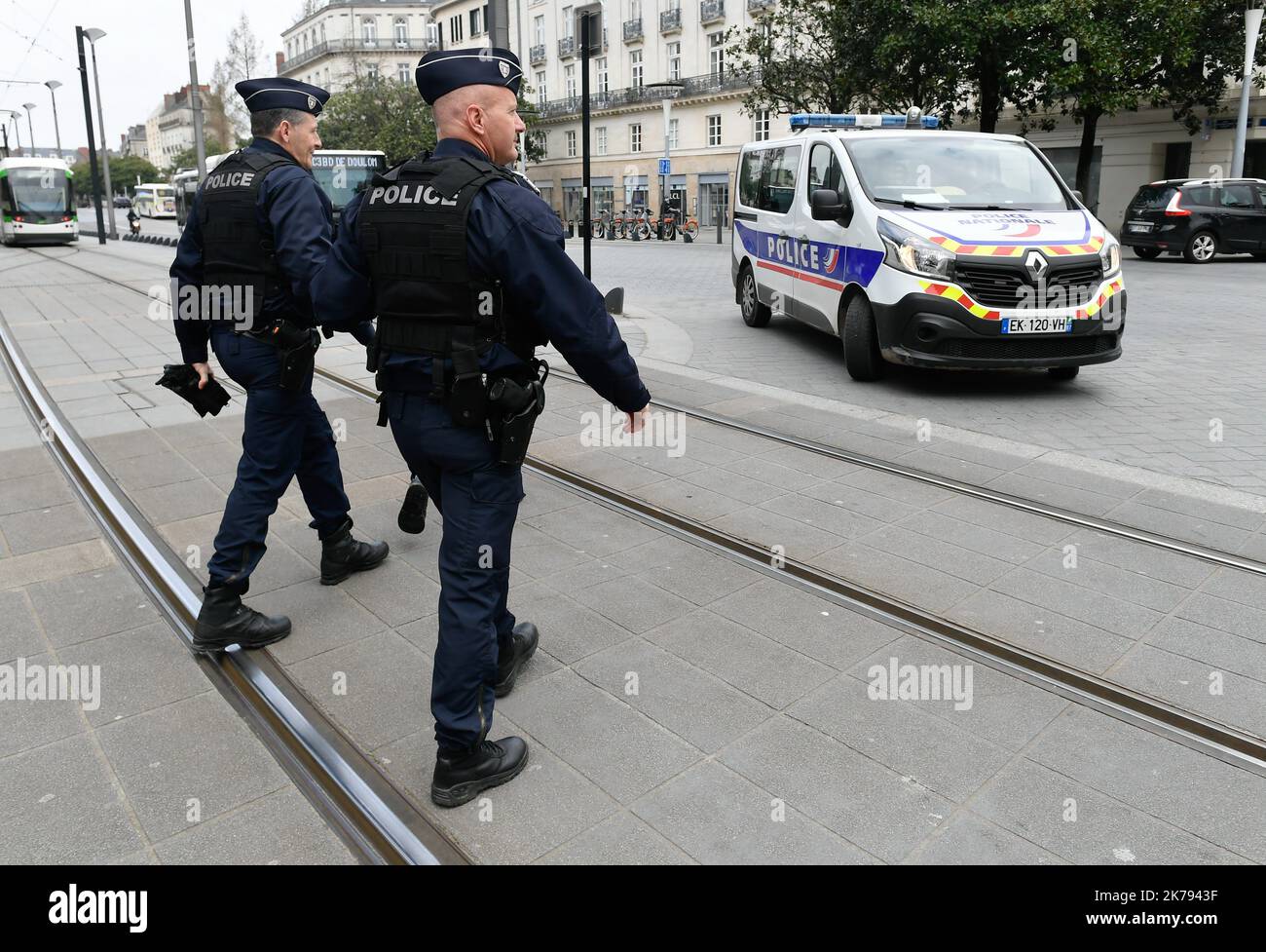 The national police patrol the streets to ensure proper compliance with ...