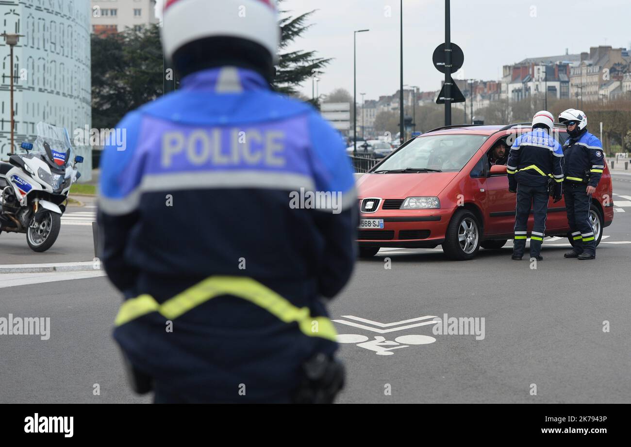 The national police patrol the streets to ensure proper compliance with ...